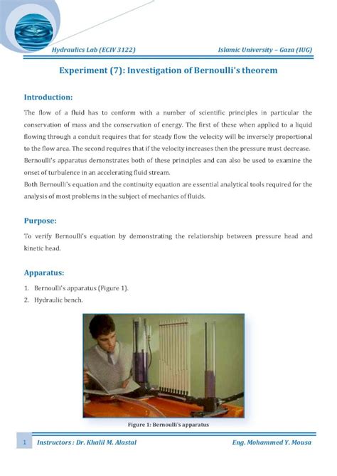 Pdf Experiment 7 Investigation Of Bernoulli Ps Mymousa Files