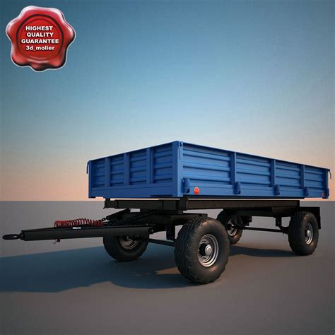 Big Tex Utility Trailer 3d Model 79 3ds Blend C4d Fbx Max Ma