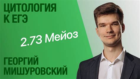 2 73 Мейоз Цитология к ЕГЭ Георгий Мишуровский Youtube