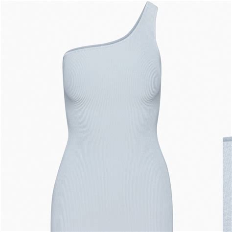 Aritzia Dresses Nwt Aritzia Babaton Sculpt Knit Ribbedoneshoulder