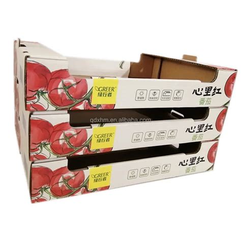 Custom Recycled Recyclable Pallet Boxes For Fruits And Vegetables