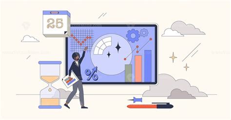 Predictive Analytics And Data Forecasting Tiny Person Neubrutalism Concept Vectormine