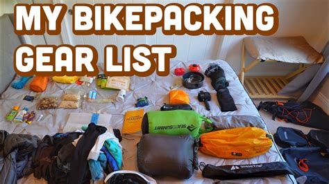 My Bikepacking Gear Listfor My First Ever Bikepacking Trip Youtube