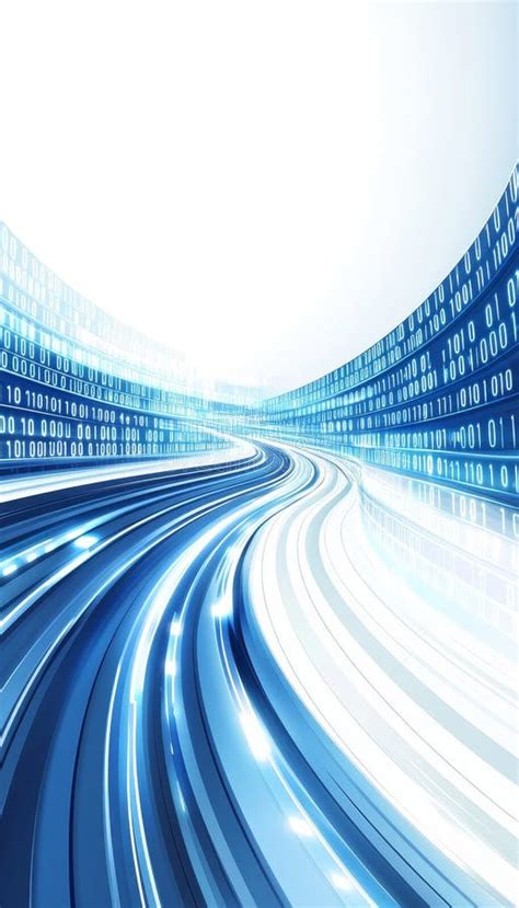Digital Highway Abstract Flow Of Data Technology And Speed