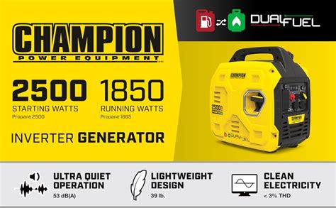 Champion Power Equipment 2500 Watt Ultralight Portable
