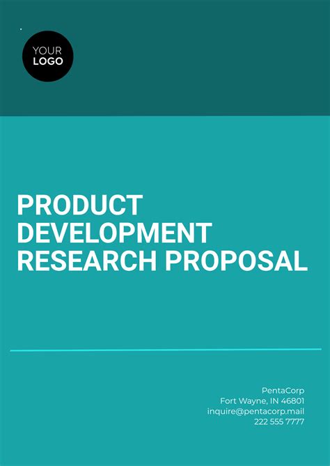 Free Product Proposal Templates Editable And Printable