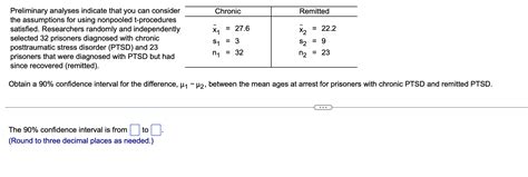 Solved Preliminary Analyses Indicate That You Can Consider