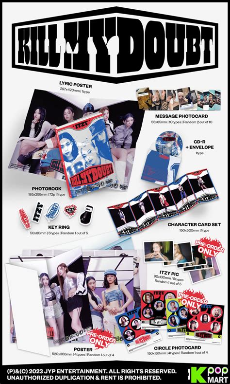 Sale ITZY KILL MY DOUBT LIMITED EDITION KPOPMART COM