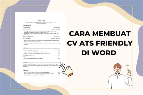 Cara Membuat Cv Ats Friendly Di Word Yang Mudah Dan Praktis