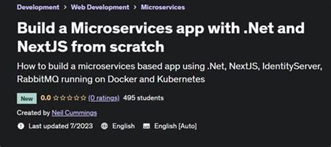 Build A Microservices App With Net And Nextjs From Scratch