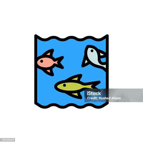 크라켄 바다 아이콘 Ui 및 Ux 웹 사이트 또는 모바일 응용 프로그램에 대한 해양 아이콘을 저장하는 윤곽 벡터 요소와 간단한 색상 개념에 대한 스톡 벡터 아트 및 기타