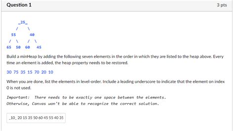 Solved Build A Minheap By Adding The Following Seven Chegg