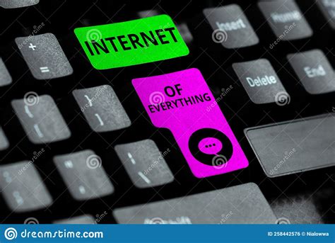 Sign Displaying Internet Of Everything Concept Meaning Smart Modern