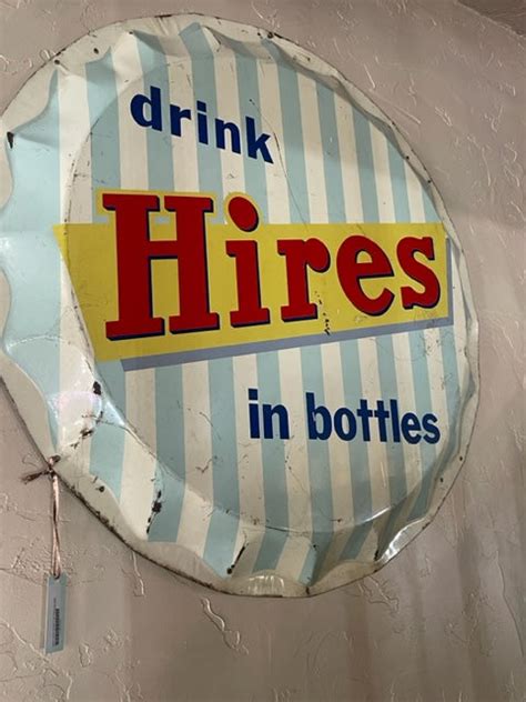Drink Hires Root Beer Vintage Metal Sign Bertie And Olif Boutique