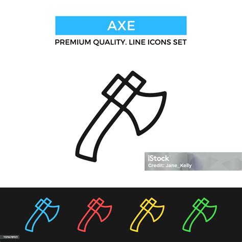向量斧頭圖示ax 斧頭概念優質的平面設計現代標誌 輪廓符號集合 簡單的細線圖示設置向量圖形及更多伐木工人圖片 伐木工人 切 切斷