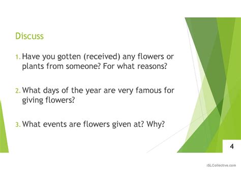 Plants And Trees Discussion Starter English Esl Powerpoints