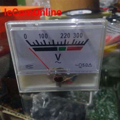 Jual Voltmeter Analog V Ukuran Sedang Shopee Indonesia