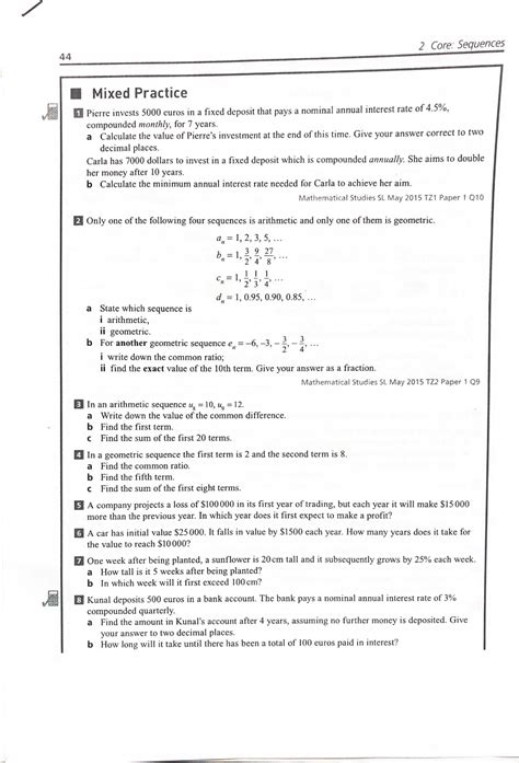 Ib Ai Maths It Provides Arithmetic And Geometric High School