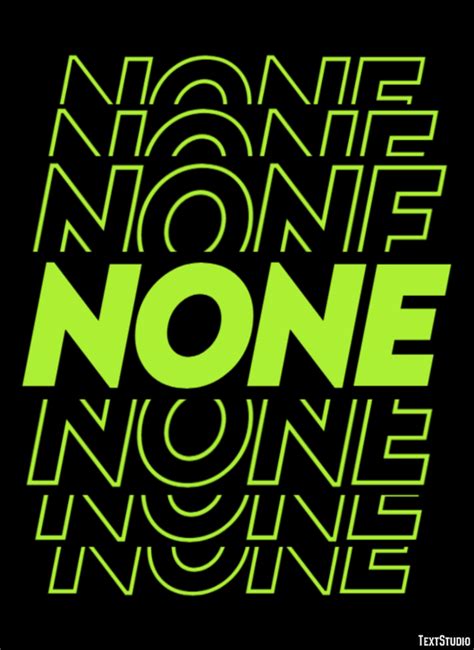 None Text Effect And Logo Design Word