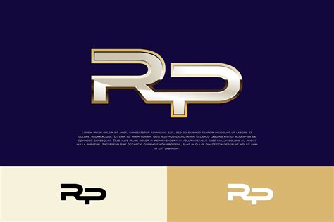 RP Initial Modern Luxury Logo Template For Business Vector Art At Vecteezy