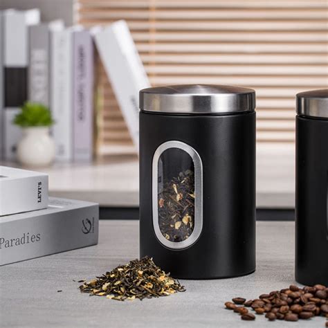 Dinheiro Kitchen Canisters Modern Airtight Flour And Sugar Containers