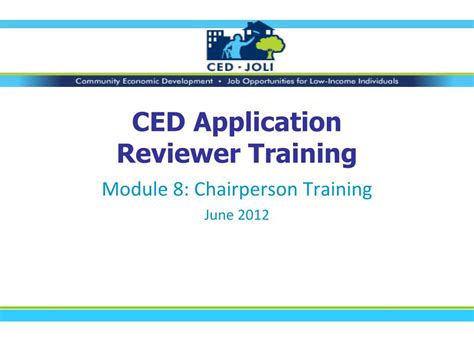 Ppt Ced Application Reviewer Training Powerpoint Presentation Free