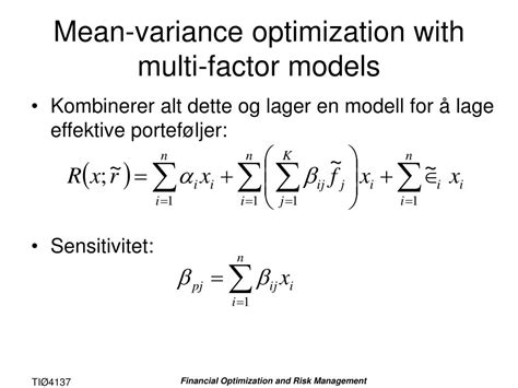 Ppt Mean Variance Analysis Continued Powerpoint Presentation Free