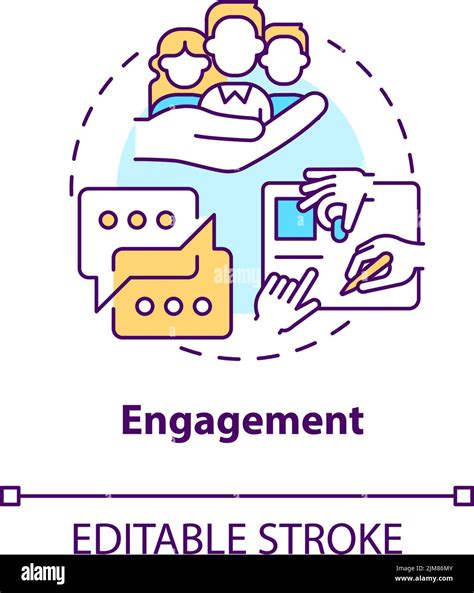 Engagement Concept Icon Stock Vector Image And Art Alamy