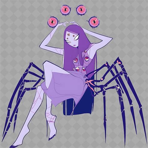 Premium Psd Png Fragile And Delicate Anime Spider Girl With Multiple
