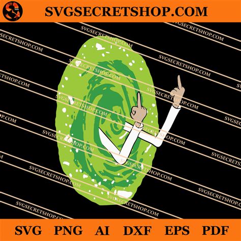 Rick And Morty Fuck Middle Finger Svg Rick And Morty Svg Svg Secret Shop