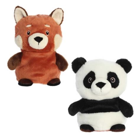 Aurora Small Eco Nation Reversible Eco Pairs 6 5 Inches Red Panda And Panda Plush One Size Kroger