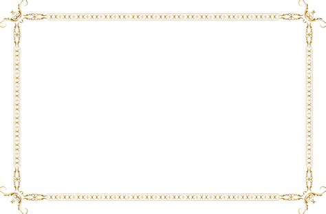 멋진 테두리 황금 직사각형 패턴 벡터 황금 테두리 투명한 직사각형 상자 Png 일러스트 및 벡터 에 대한 무료 다운로드 Pngtree