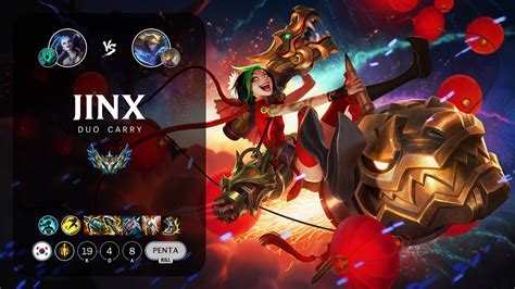 Jinx Adc Vs Ezreal Kr Challenger Patch 1317 Youtube
