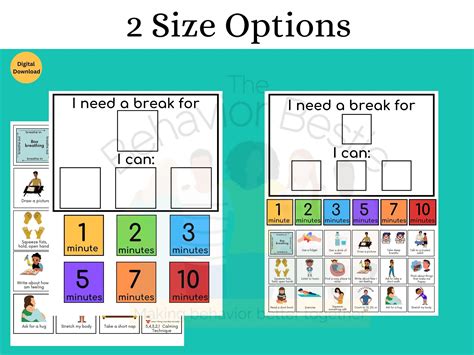 Break Visual Support I Need A Break Visual Break Card Take A Break Card Special Education Autism