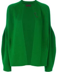 Grüne Strickjacke mit einer offenen Front kombinieren 1 Smart Casual