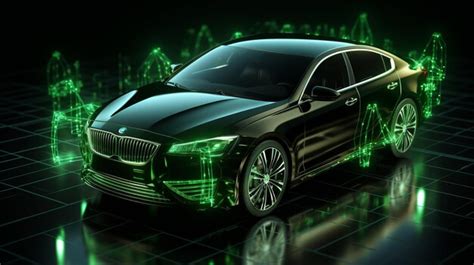 Premium Photo Secure Connected Car Network