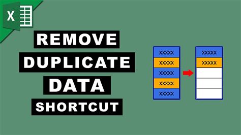 how to remove duplicate data in excel youtube