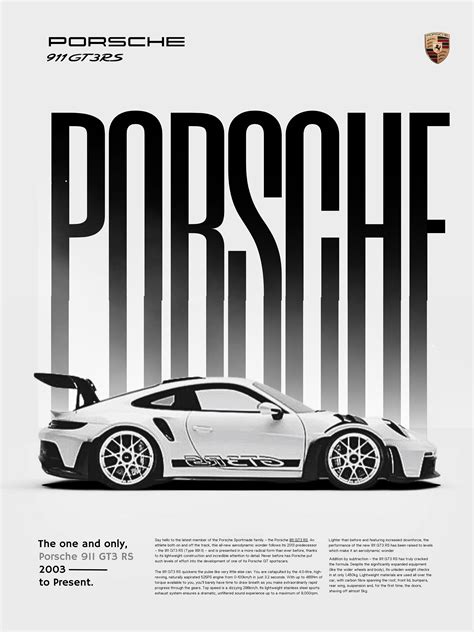 Porsche 911 Gt3 Rs Poster Behance