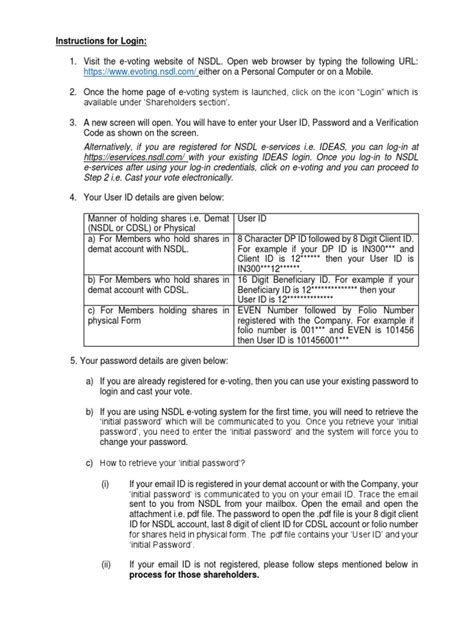 Instructions For Login Pdf Password Login