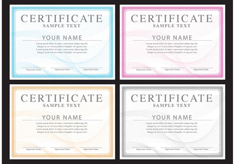 Classic Certificate Vectors 90695 Vector Art At Vecteezy