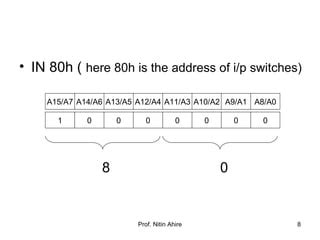 Interfacing Of Io Device To 8085 PPT Computer Peripherals Computing