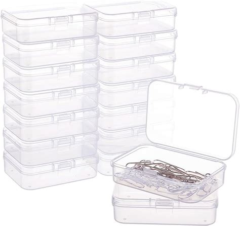 Plastic Bead Containers Cuboid Clear 74x49x2cm 16pcs Carton