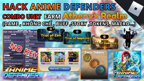 Hack Anime Defenders Combo Unit Farm Tokens Setting Marco Buang Hub