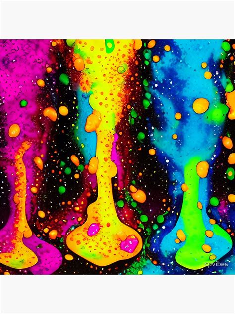 psychedelic abstract neon lava lamp design lava lamp groovy sticker