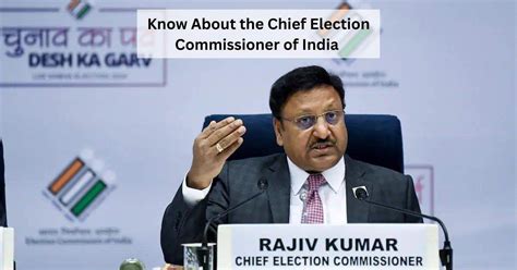 Who Is The Chief Election Commissioner Of India All About Rajiv Kumar