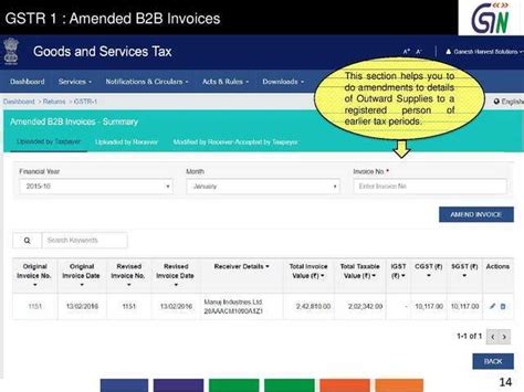 GSTR GST Return Format
