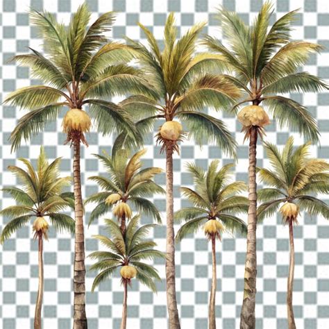 Premium PSD Coconut Tree Isolate Png