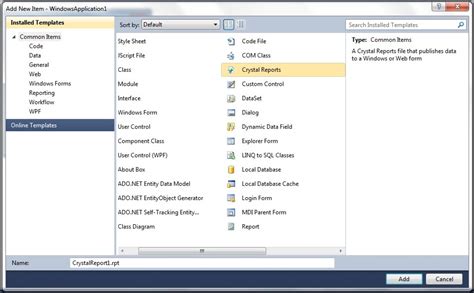 Sap Crystal Report Untuk Microsoft Visual Studio Customations