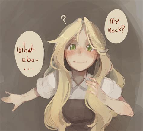 Rule 34 After Sex Apron Blonde Hair Blush Brown Apron Commentary Cum