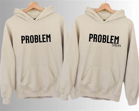 Problem Solver Hoodie Couples Matching Shirts Funny Couple Hoodies For